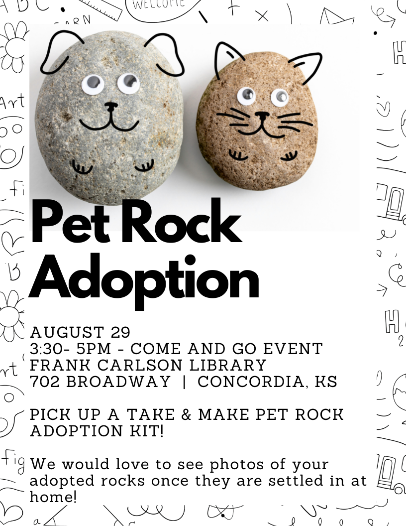 Pet Rock Adoption - Cloud County Tourism