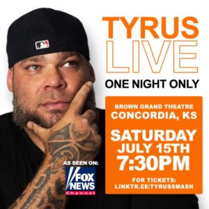 Tyrus Live - Cloud County Tourism