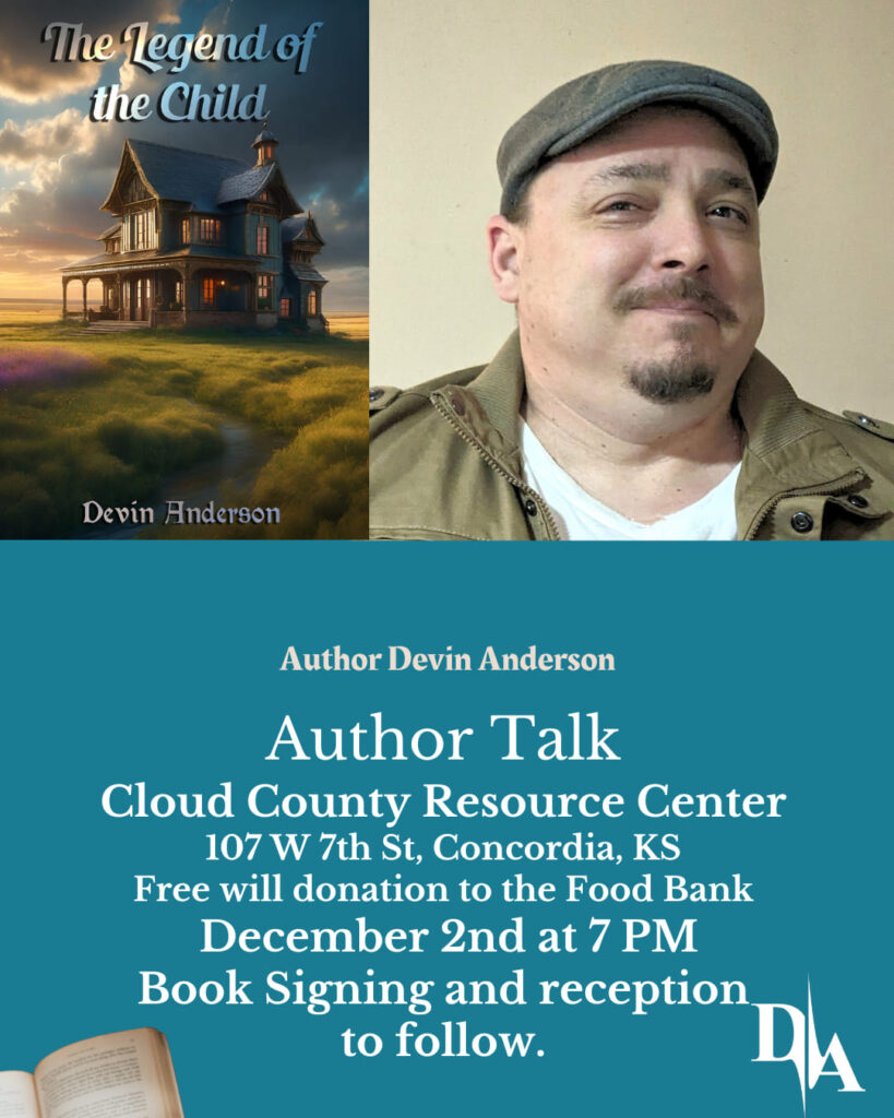 Author Talk: Devin Anderson - Cloud County Tourism