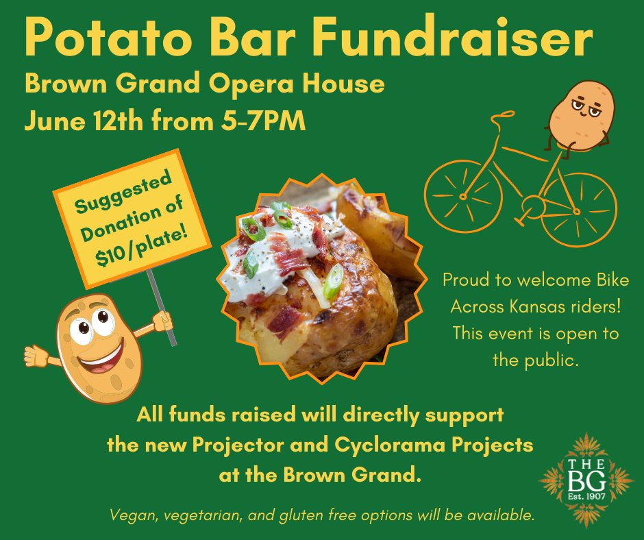 Brown Grand: Potato Bar Fundraiser - Cloud County Tourism