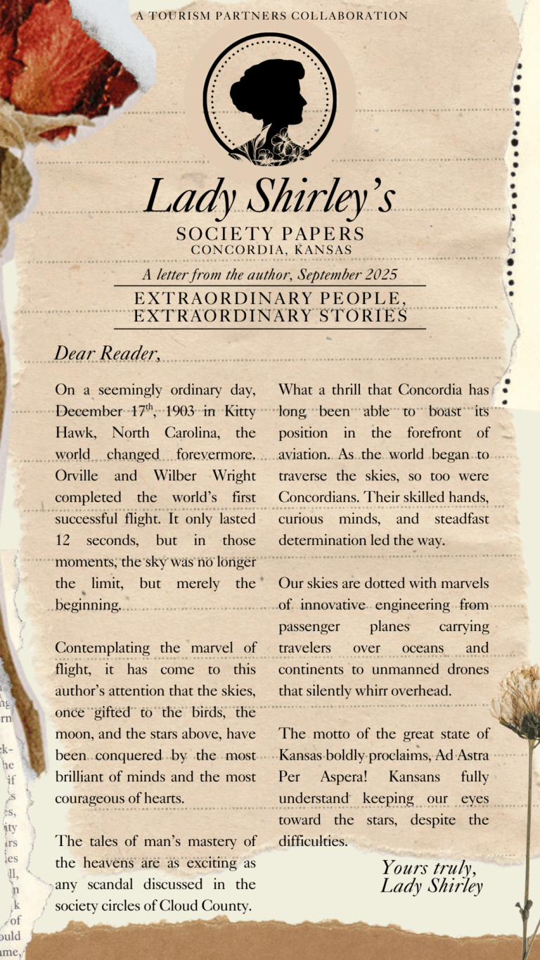 Lady Shirley: To the Skies - Cloud County Tourism